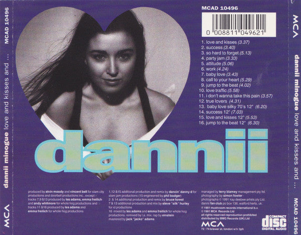 Buy Dannii Minogue : Love And Kisses And... (CD, Album, RE) Online for a great price – Disc ...