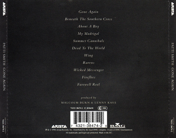 Buy Patti Smith : Gone Again (CD, Album) Online for a great price ...