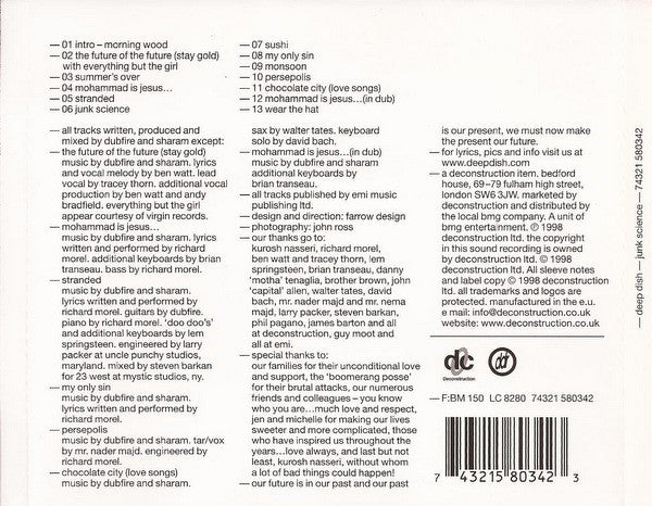 Buy Deep Dish : Junk Science (CD, Album) Online for a great price ...