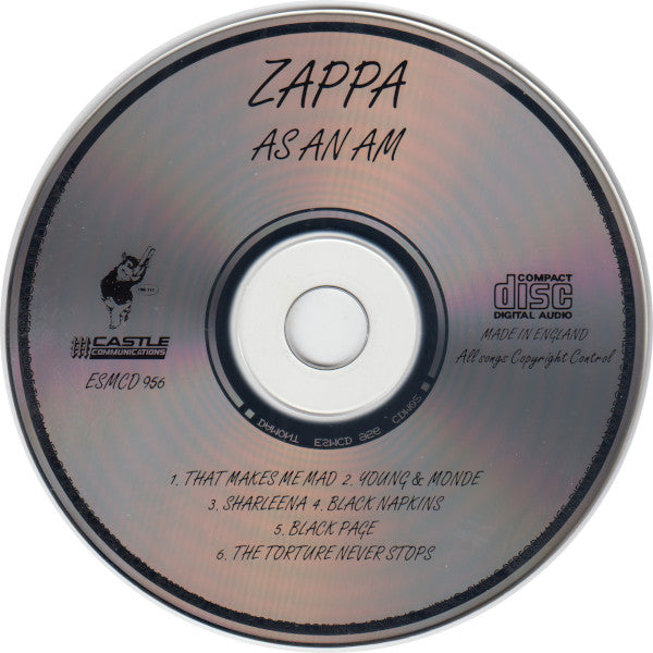 Buy Zappa* : As An Am (CD, Album) Online for a great price – Disc ...
