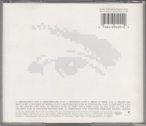 Invincible Michael Jackson Album Cover